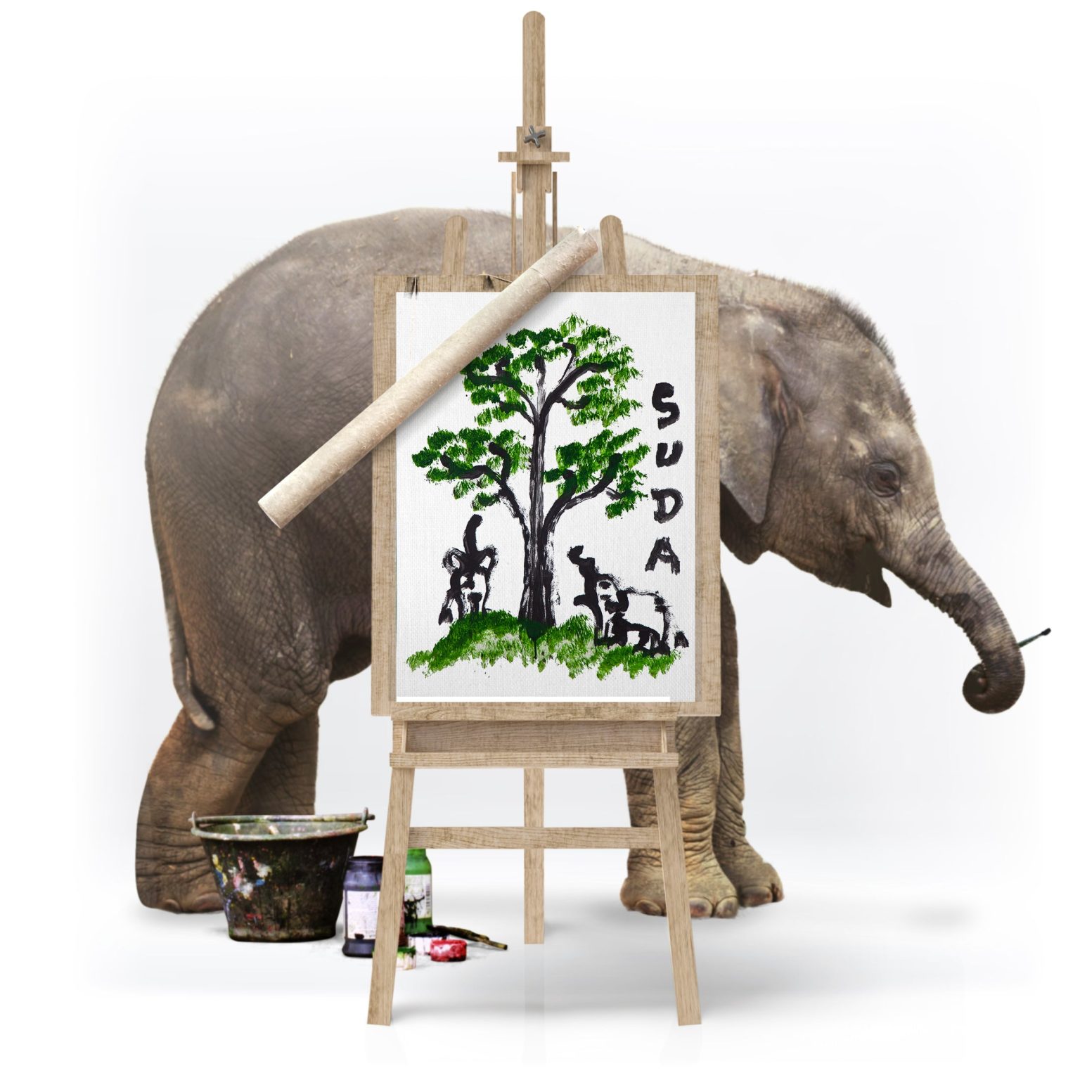 Paintings By Suda | Elephant Art Online